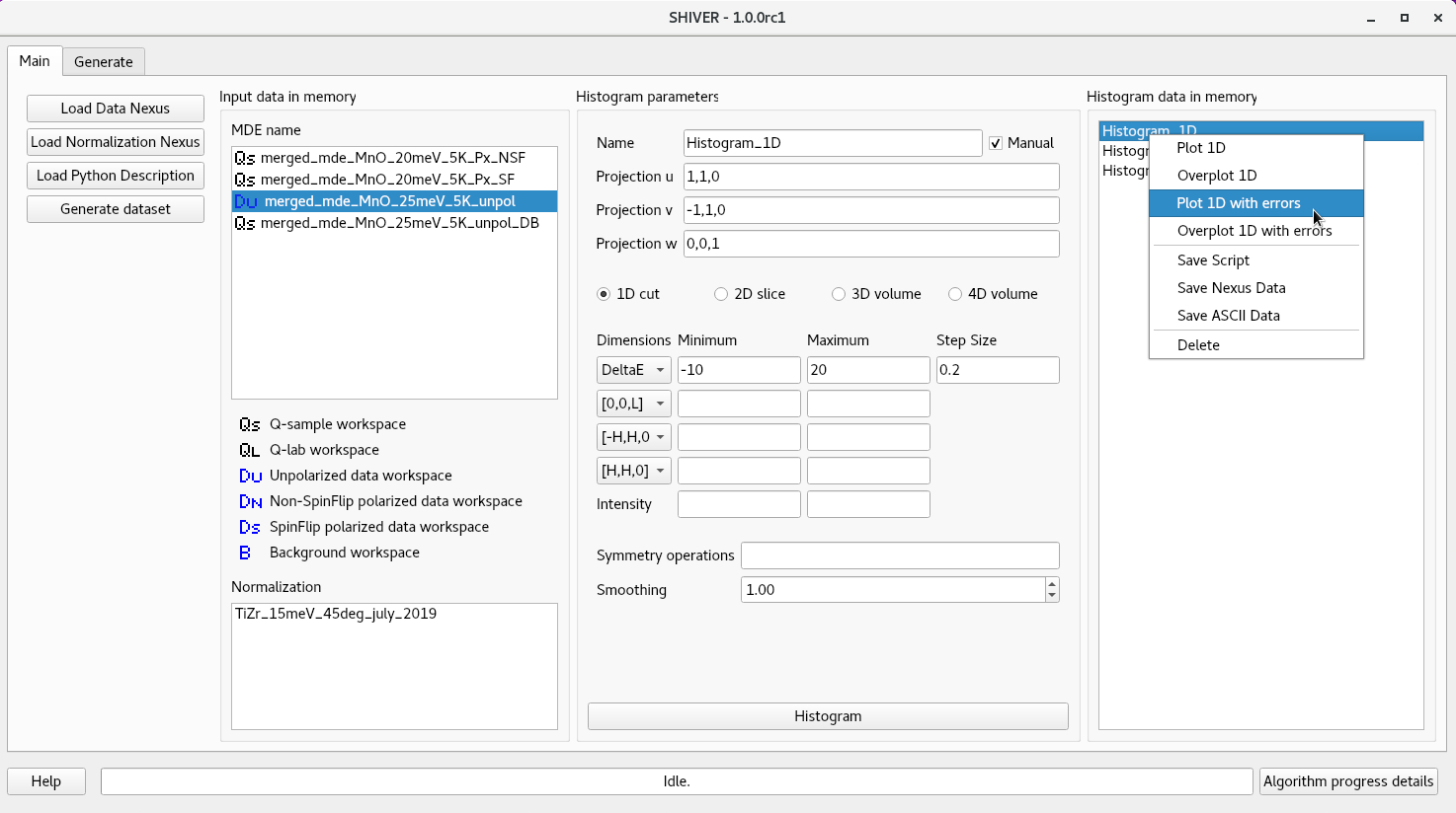 Spectroscopy HIstogram Visualizer for Event Reduction | a data visualization tool for single ...